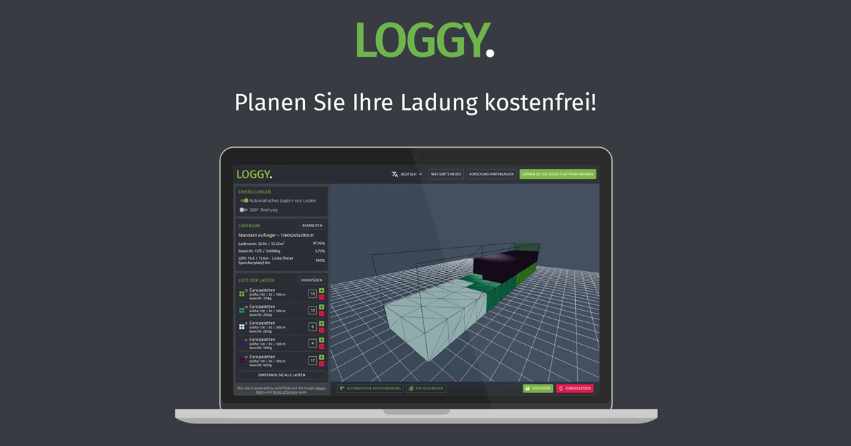 LOGGY.pl - Planen Sie Ihre Ladung kostenfrei!