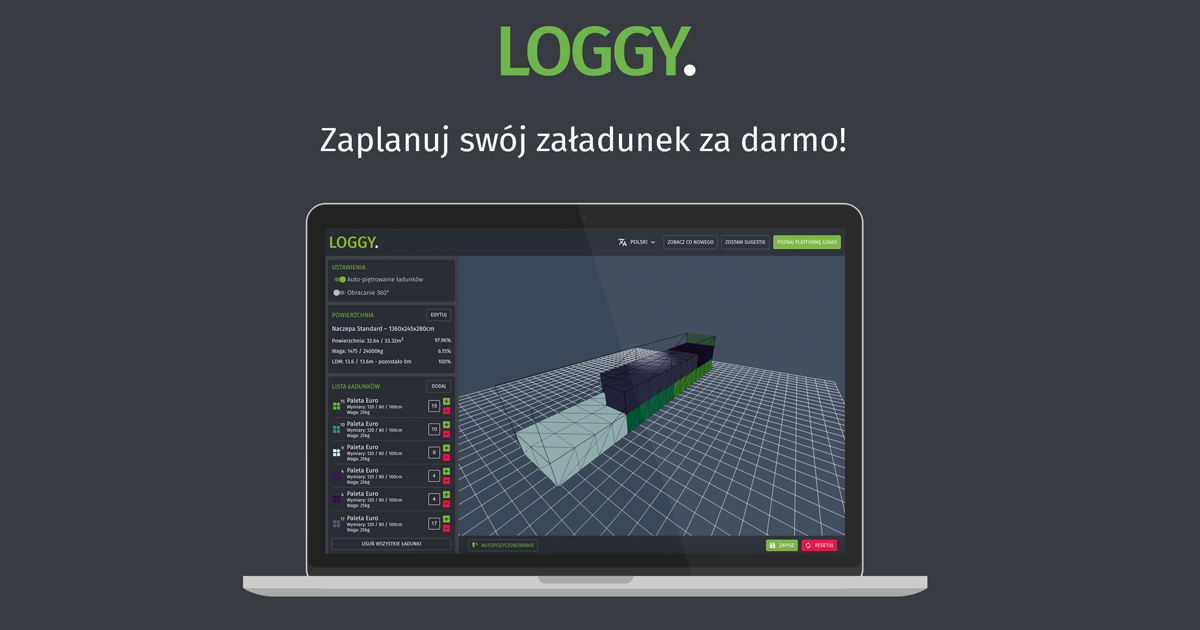 Loggy - Darmowe Planowanie Załadunku 3D